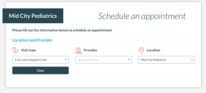 Walk In Sick Clinic Instructions – Mid City Pediatrics – Shreveport, LA